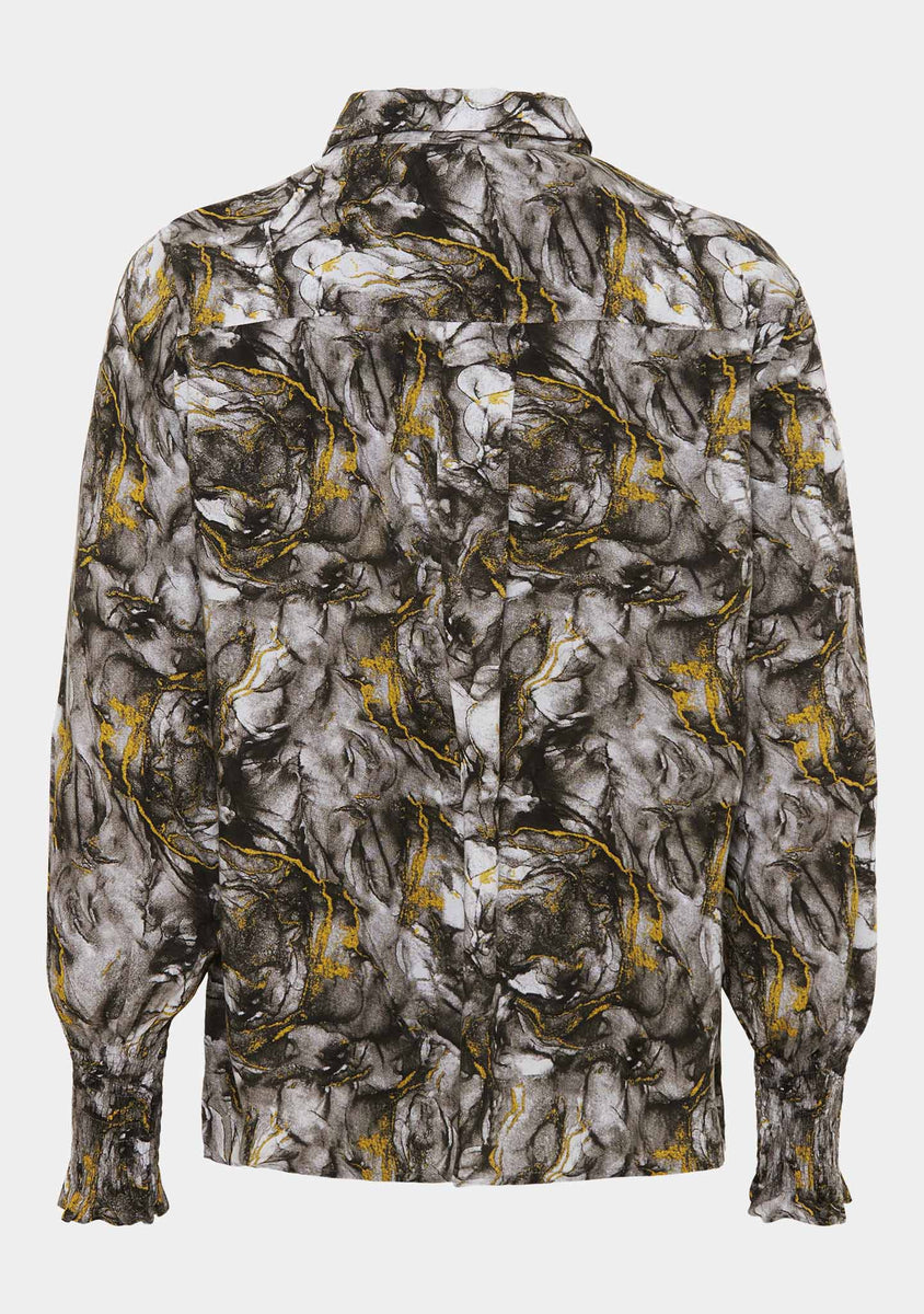 Gyta Smock Blouse - Marble Print – Isayshop.eu