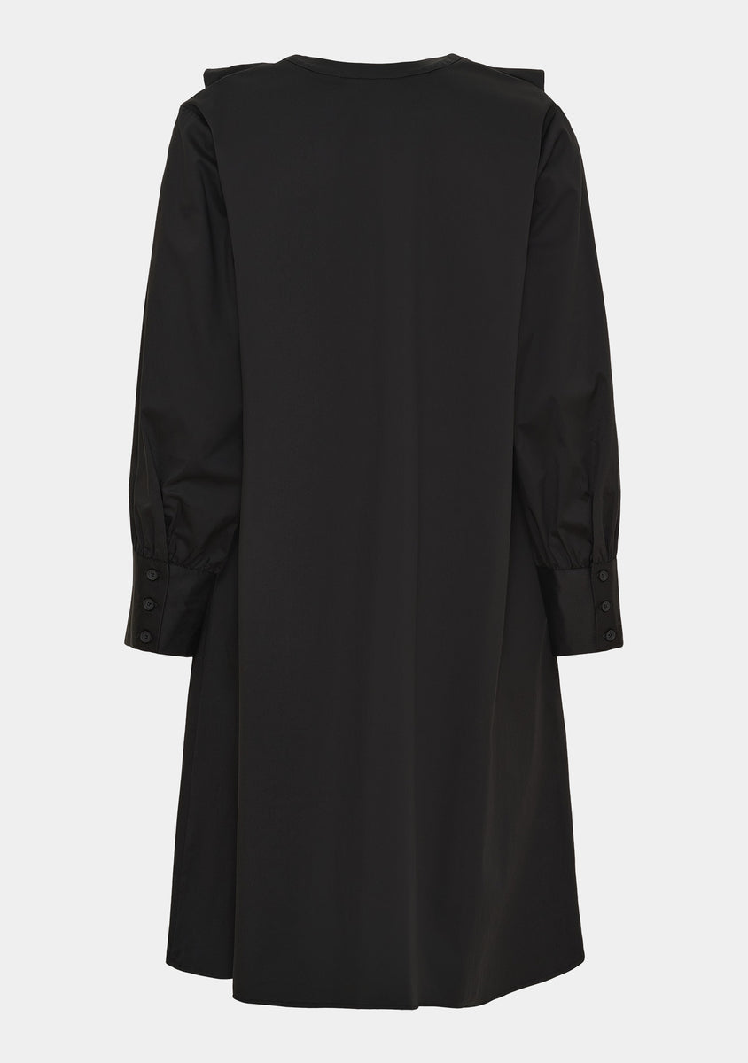 Sigga V-Flounce Dress - Black – Isayshop.eu
